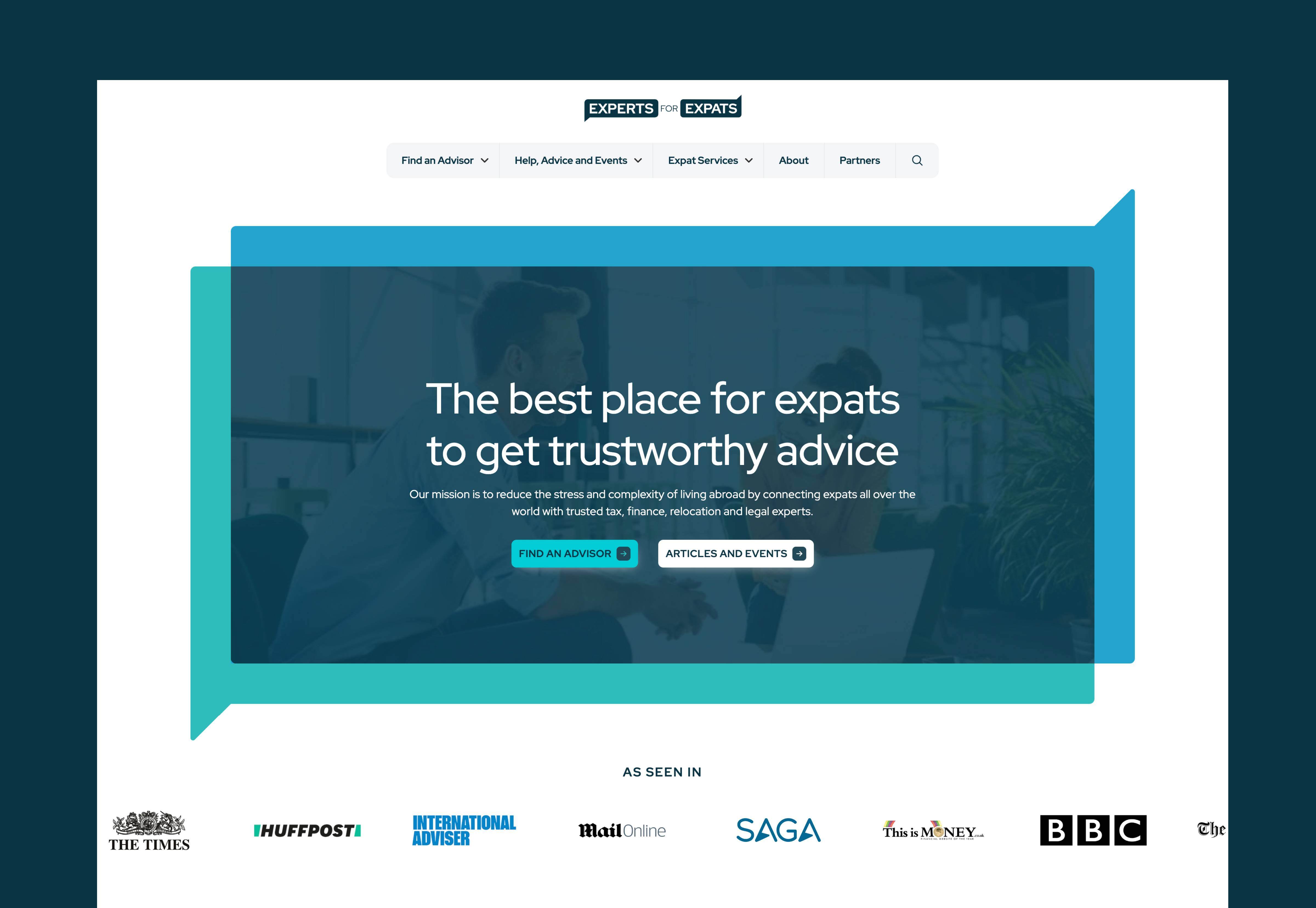 Experts for Expats HubSpot Website | Blend