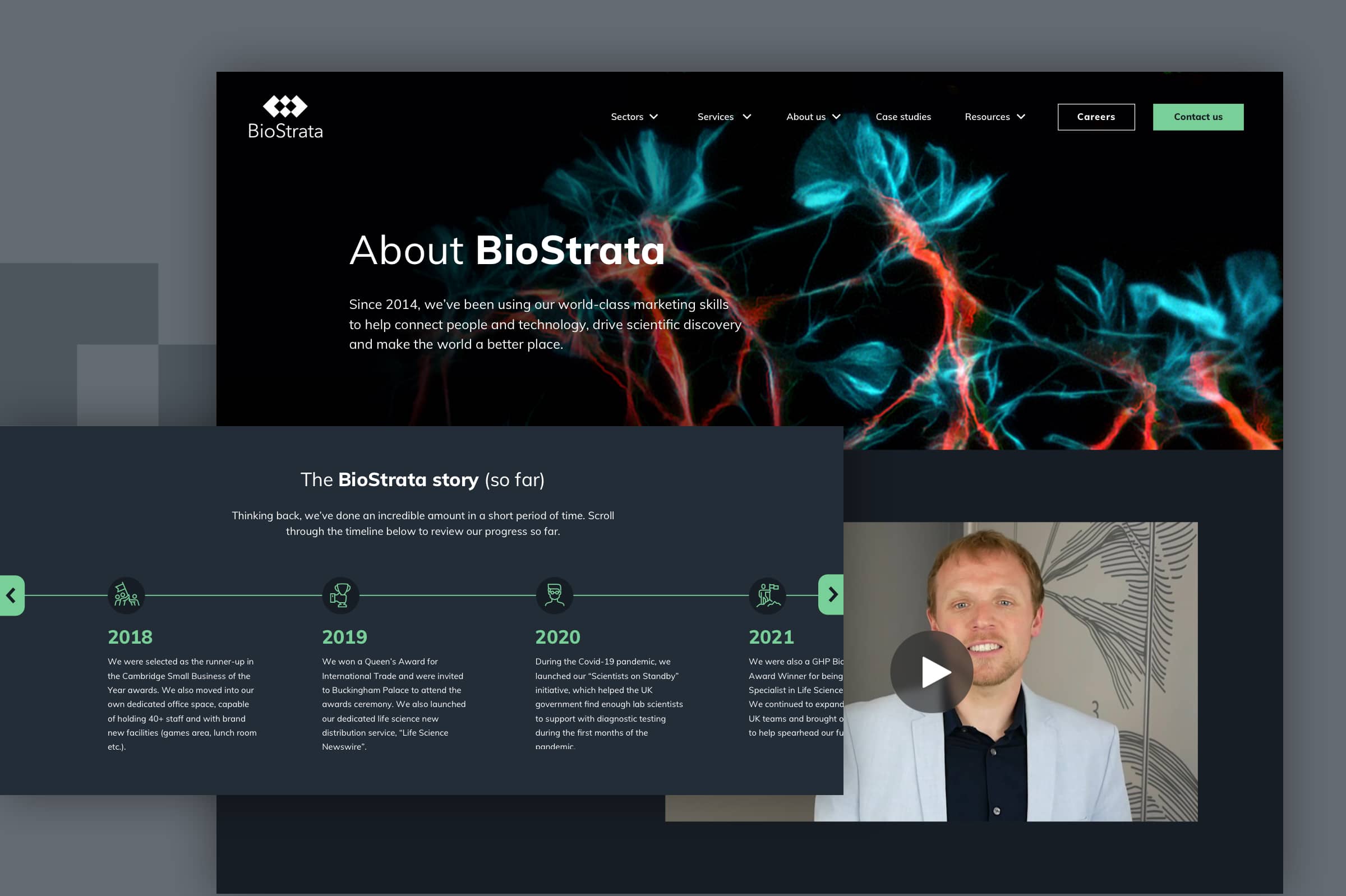 Biostrata Website | Blend